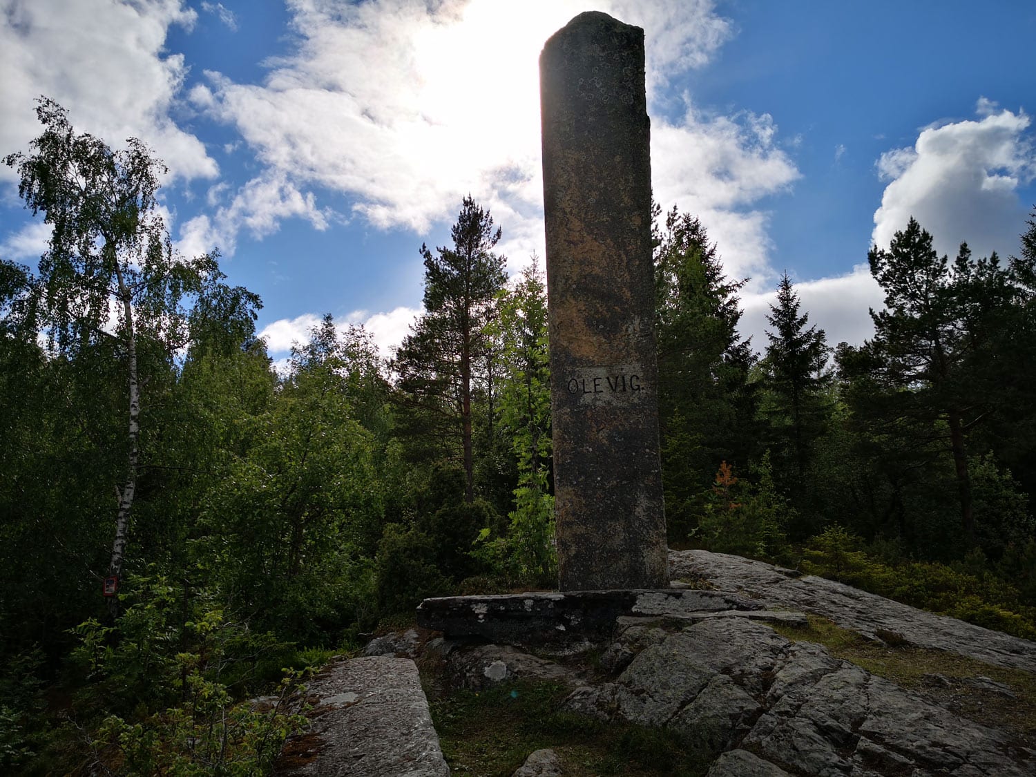 Vikmarken Husmannsplass, Ole Vig Bauta | Ole Vig